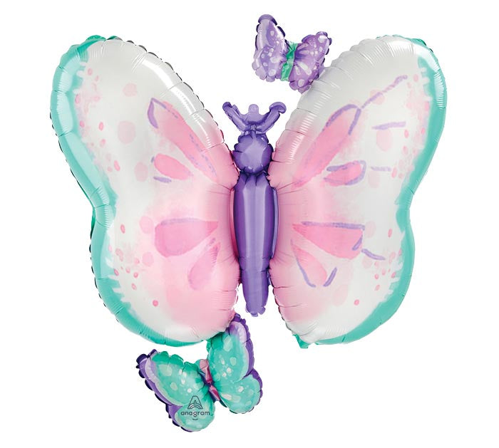 29" Butterfly Flutter Super Balloon | Sandy Springs Pickup | Ready Set ...